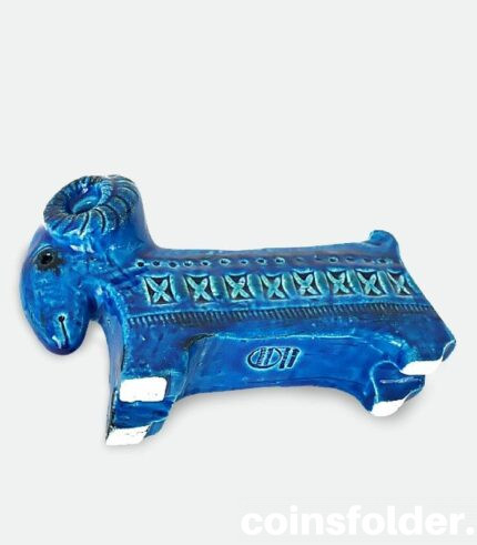 Aldo Londi Bitossi Italian Ceramic Ram Figurine • Coinsfolder