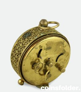Vintage Wester Germany Blessing Golden Wind Up Alarm Clock • Coinsfolder