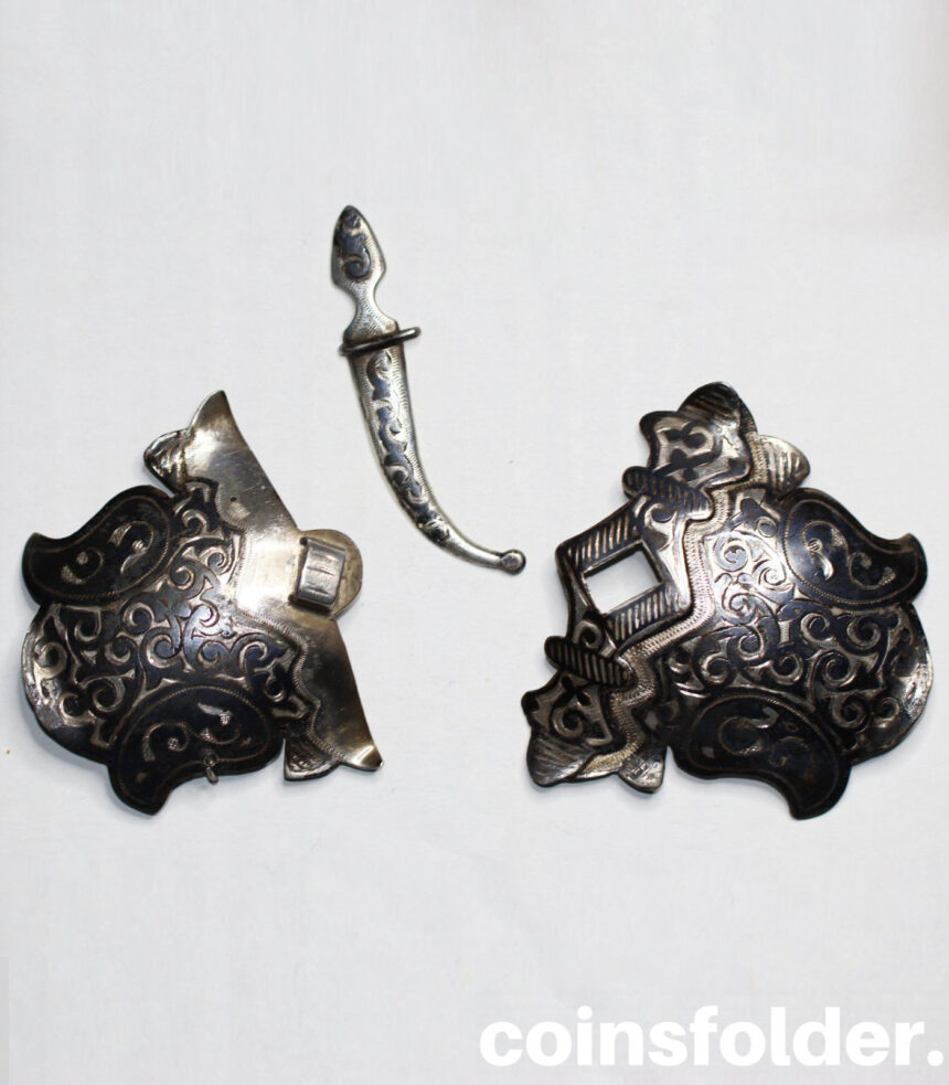 Imperial Russian Silver Cossack Belt Sash Buckle • Coinsfolder