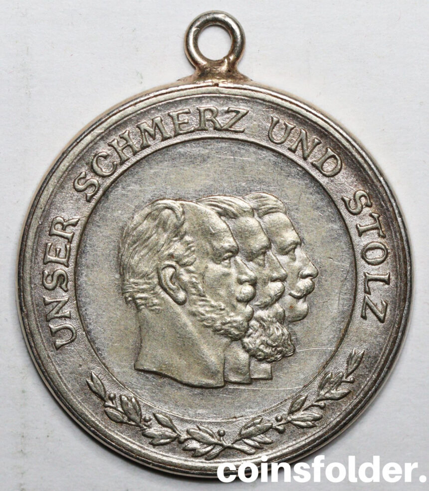 Germany Wilhelm II Deutscher Kaiser Coronation 1888 Token/Medal ...