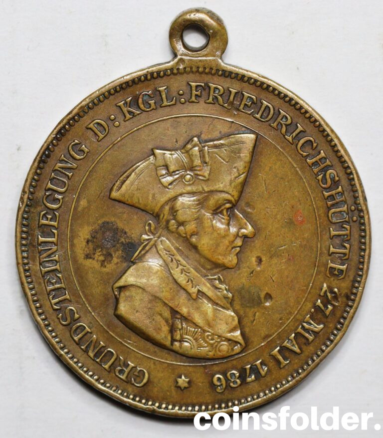 Germany Wilhelm II Deutscher Kaiser Coronation 1888 Token/Medal ...
