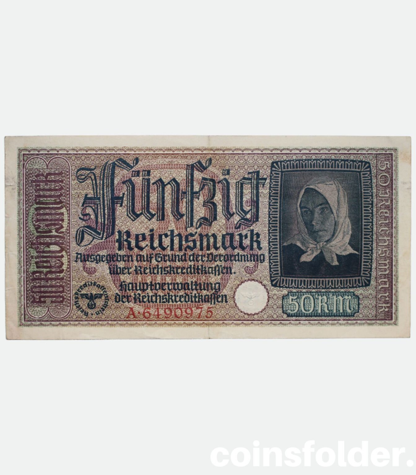 100 Reichsmark 1935, Germany, XF • Coinsfolder