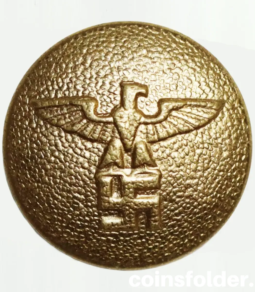 WW2 NSDAP Political Leader Uniform Button – Original • Coinsfolder